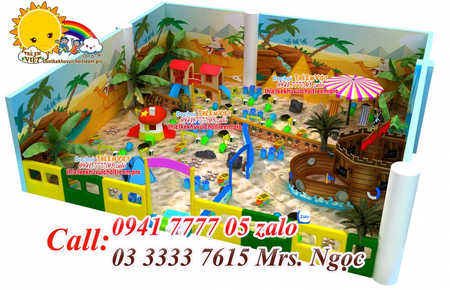 TOP 5 Mẫu Thiết Kế KHU VUI CHƠI MINI CHO BÉ Trong Nhà